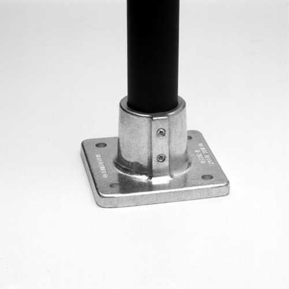 45SBC-8 1-1/2 Handrail Base | LMCurbs | Metal Building Accessories