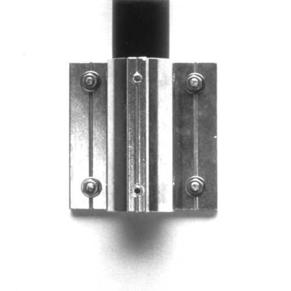 52E-8 1-1/2 Handrail Ext Wall Flange | LMCurbs | Metal Building Accessories